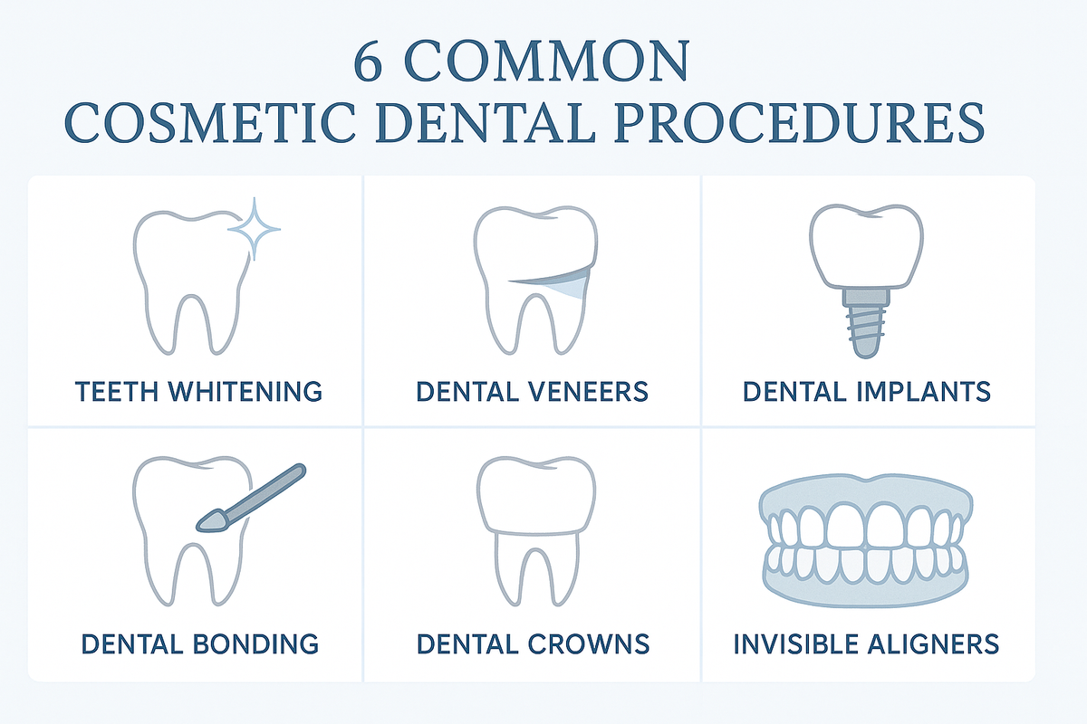 6 Common Cosmetic Dental Procedures Explained